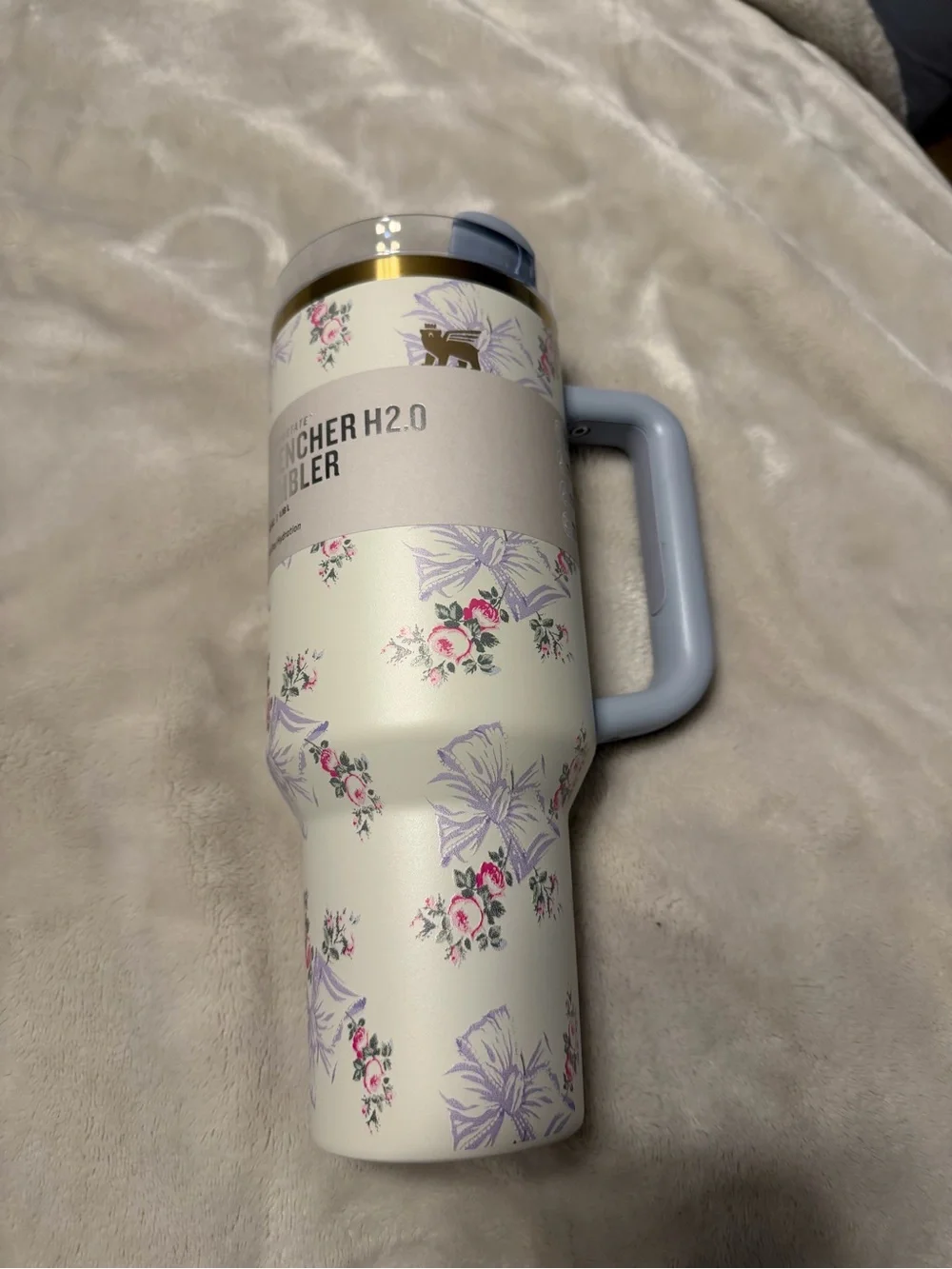 LoveShackFancy | Dining | Stanley Cream Floral Gift Box With Blue ...